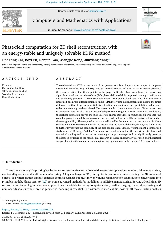 Boyi Fu – A Dedicated Researcher Specializing in AI and 3D Geometrics